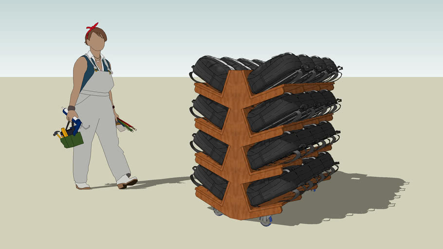 Backpack Rack | 3D Warehouse