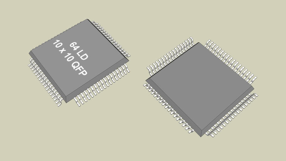 QFP ICs | 3D Warehouse