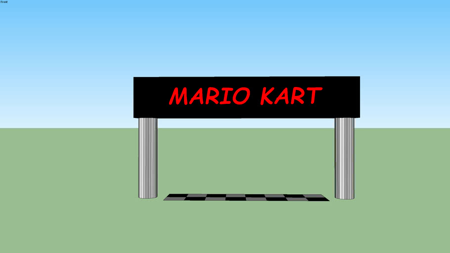 Mario Kart Finish Line | 3D Warehouse