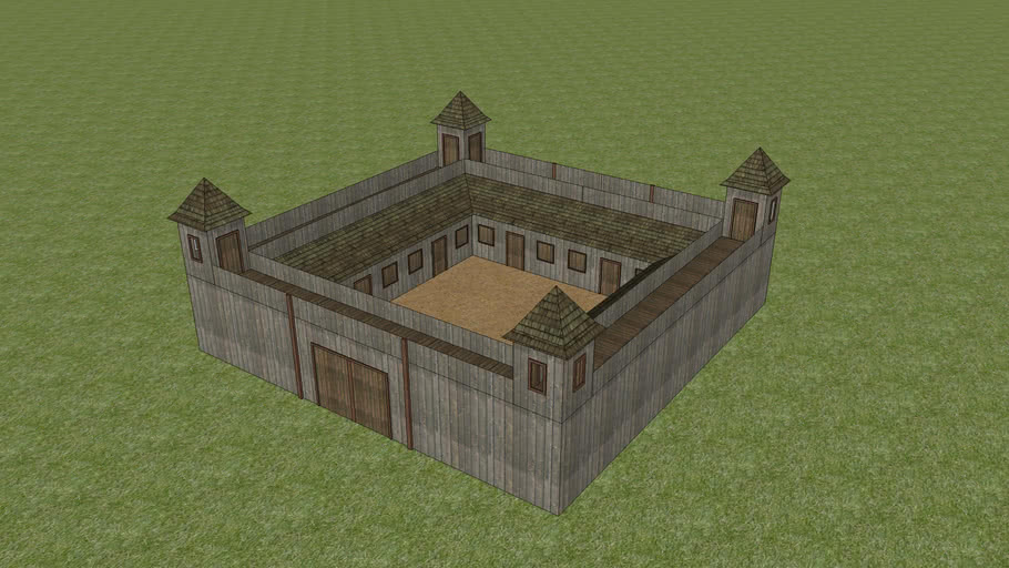 Forte de Madeira / Wooden Fort | 3D Warehouse