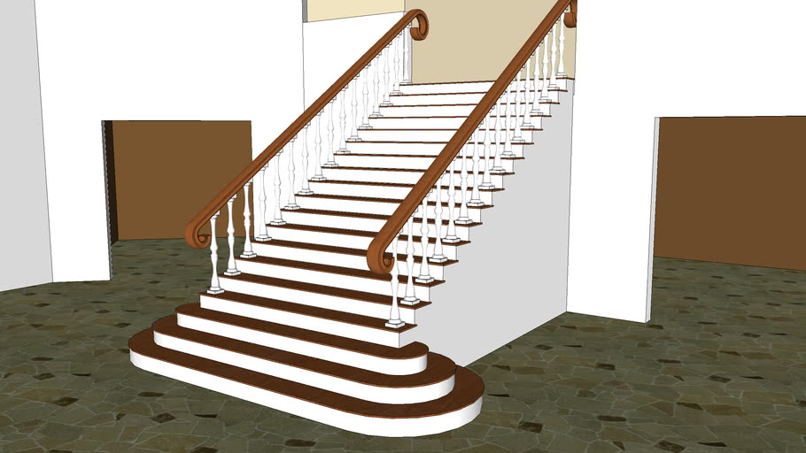 Classy stair | 3D Warehouse