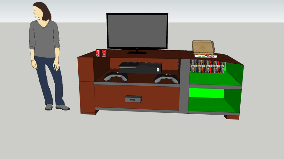 gaming/storage unit | 3D Warehouse