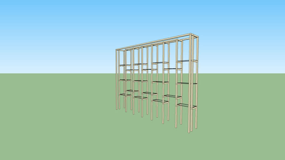 RAK BESI 3CM GLASS STEEL SHELVES 2 | 3D Warehouse