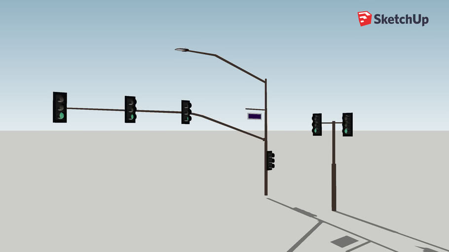 random traffic light 2 | 3D Warehouse