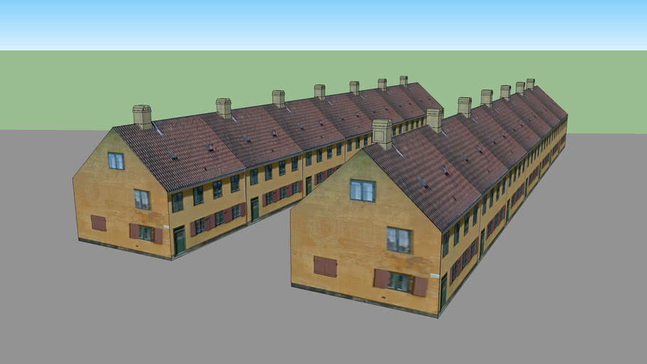 Nyboder Navy Barracks - Block 3c | 3D Warehouse