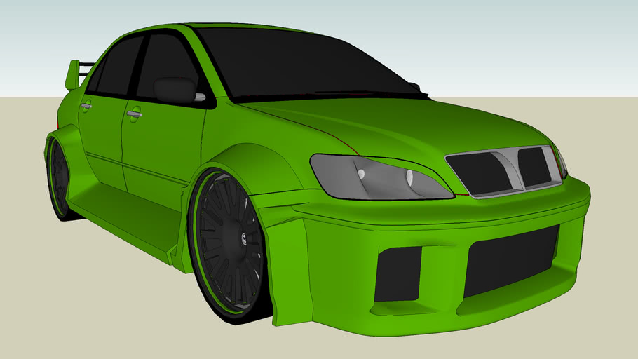 Tuned Mitsubishi Lancer Cedia | 3D Warehouse