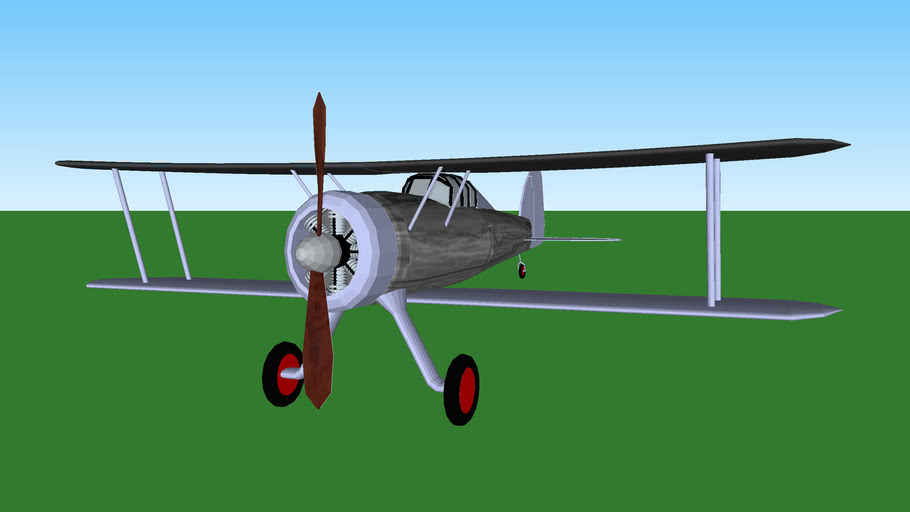 Airplane - Gloster Gladiator biplane | 3D Warehouse