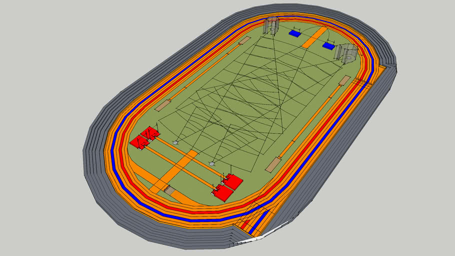 track and field model | 3D Warehouse