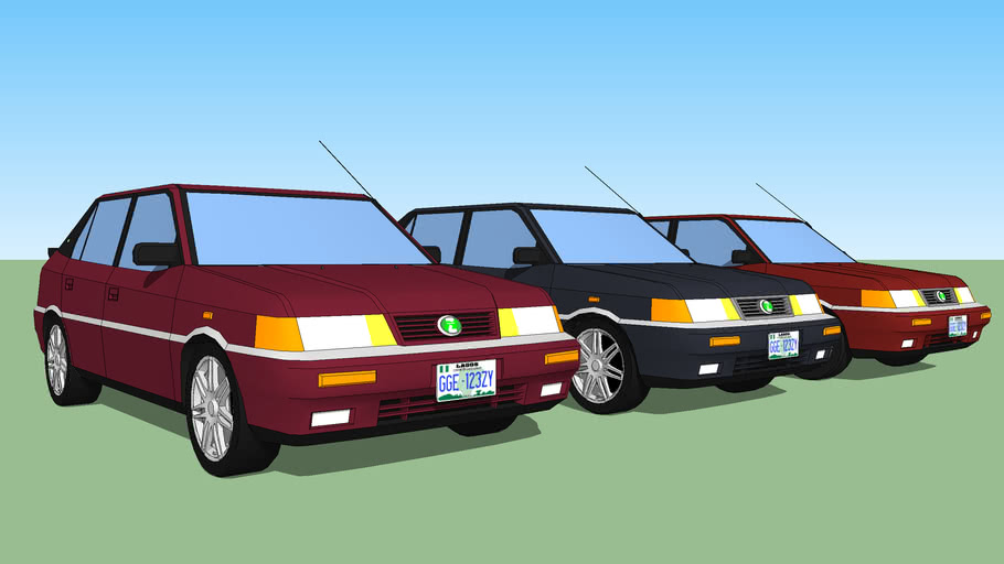 Low Poly 90s Compact Cars | 3D Warehouse