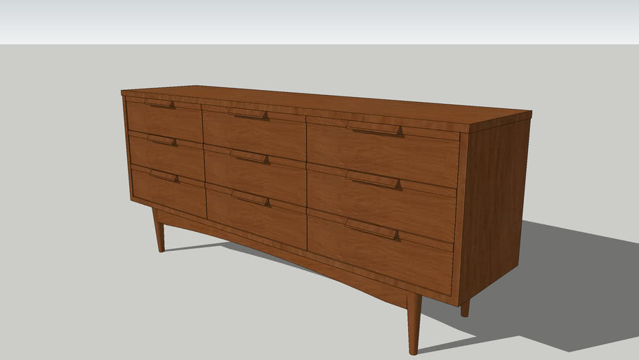 Dresser Mid-century Modern | 3D Warehouse