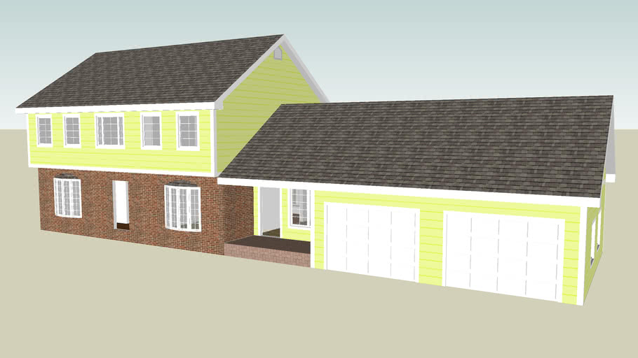 American Colonial House | 3D Warehouse