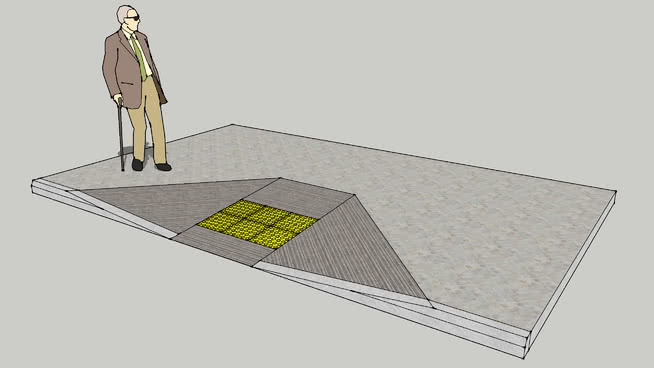 PWD Curb Cut | 3D Warehouse