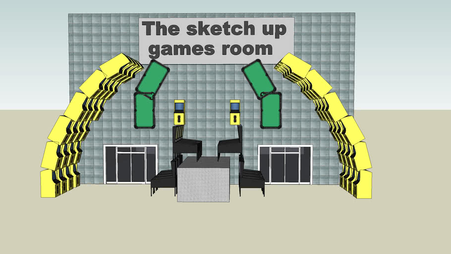 THE SKETCH UP GAMES ROOM PLEASE RATE!!! | 3D Warehouse