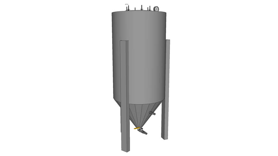 Fermentador Cônico Inox 3d Warehouse
