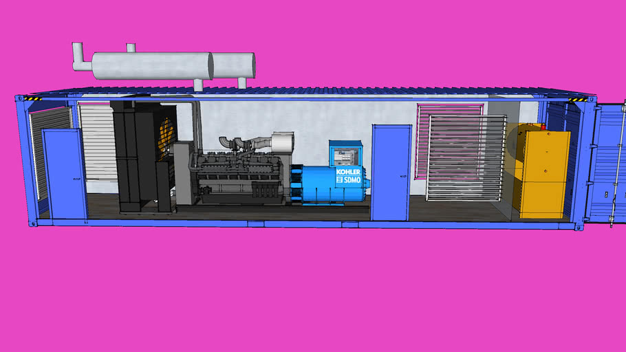 Container genset | 3D Warehouse