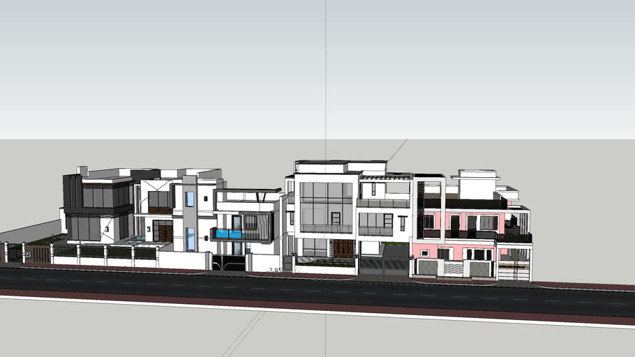 3 Storey Residential Building | 3D Warehouse