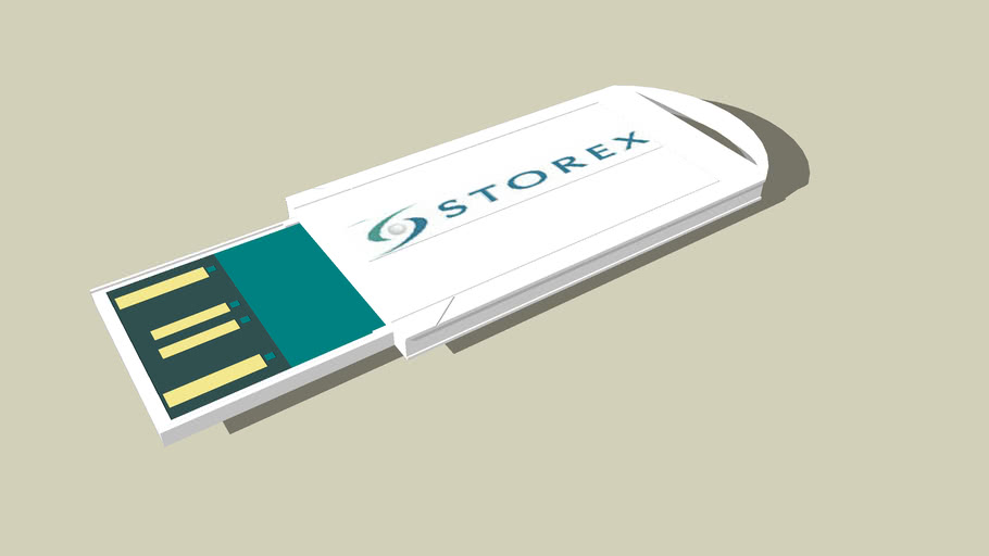 Storex Mobi-Key III 464 MB USB 1.1 (white) | 3D Warehouse