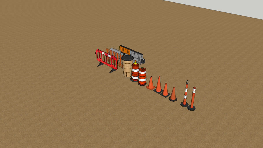 car barriers-1 | 3D Warehouse