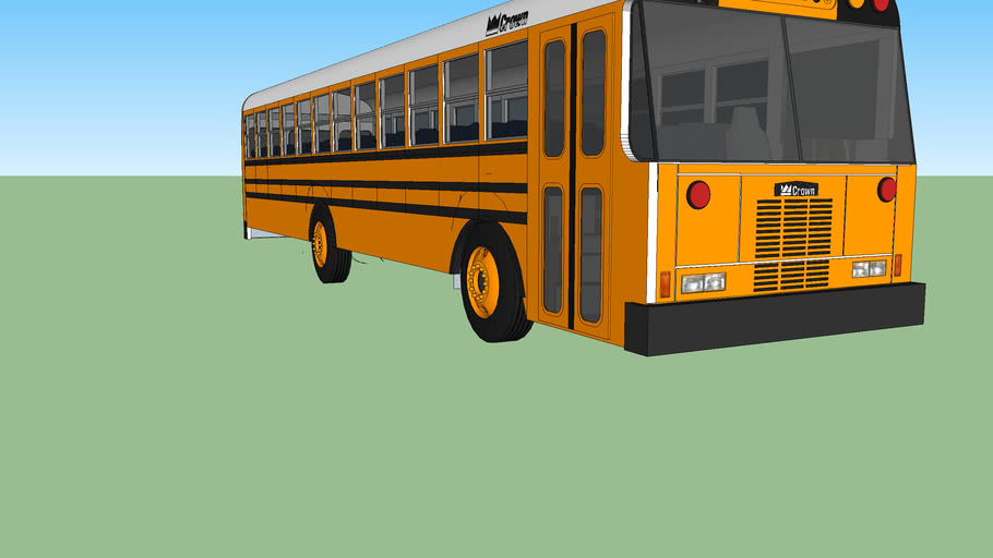 1997 Crown by Carpenter (FE) school bus (65 pass) FL spec | 3D Warehouse
