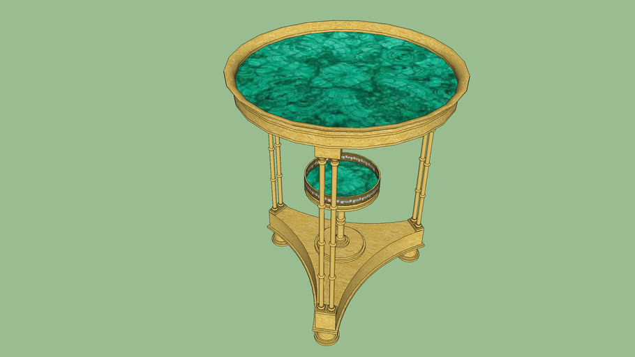 Regency Empire Neoclassical Round End or Side Table | 3D Warehouse