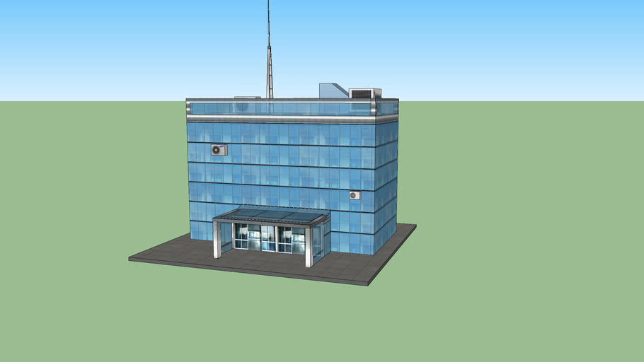 Edificio de cristal y acero | 3D Warehouse