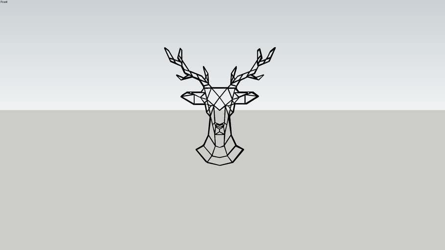 Deer 3D metal picture | 3D Warehouse
