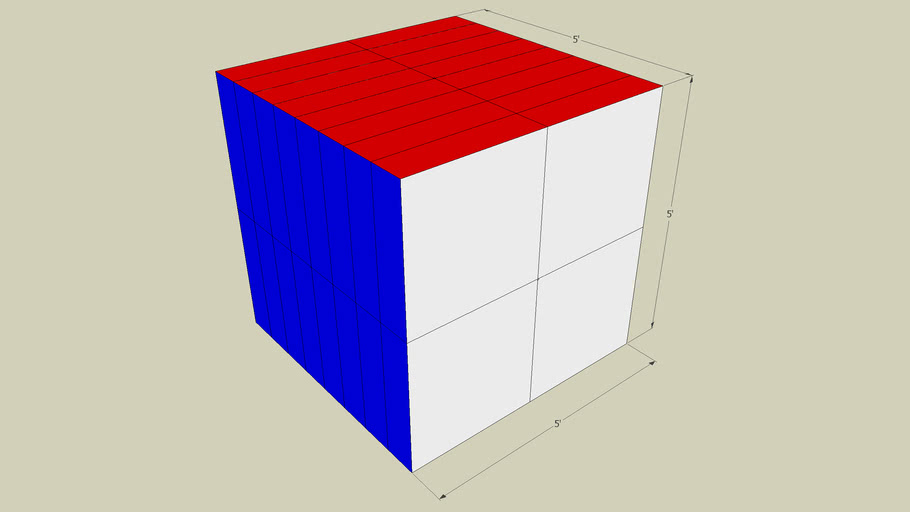 Cubical 2x2x8 Rubik's cube | 3D Warehouse