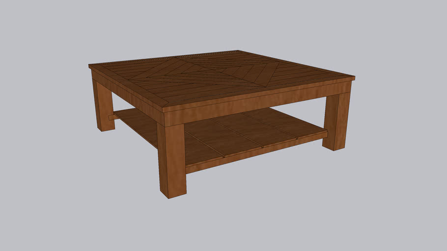 wooden coffee table | 3D Warehouse