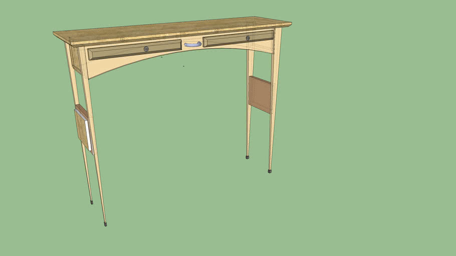 Long Wooden Table | 3D Warehouse