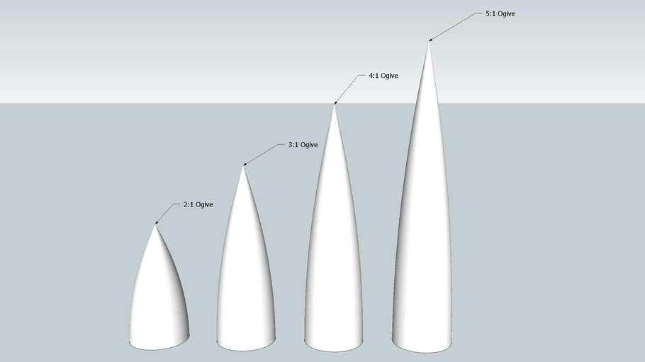 Ogive Nosecones | 3D Warehouse