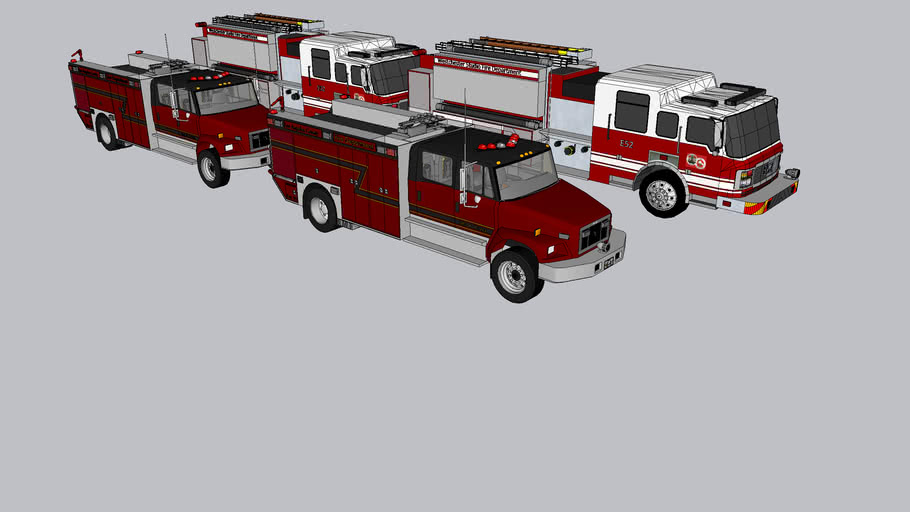 Fire Truck Set 4 | 3D Warehouse