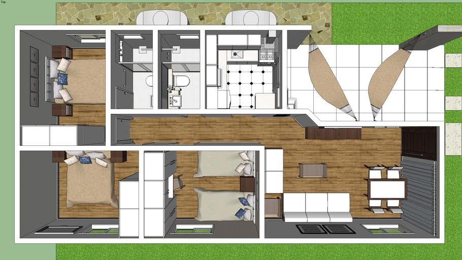 Casa 80 m2 | 3D Warehouse