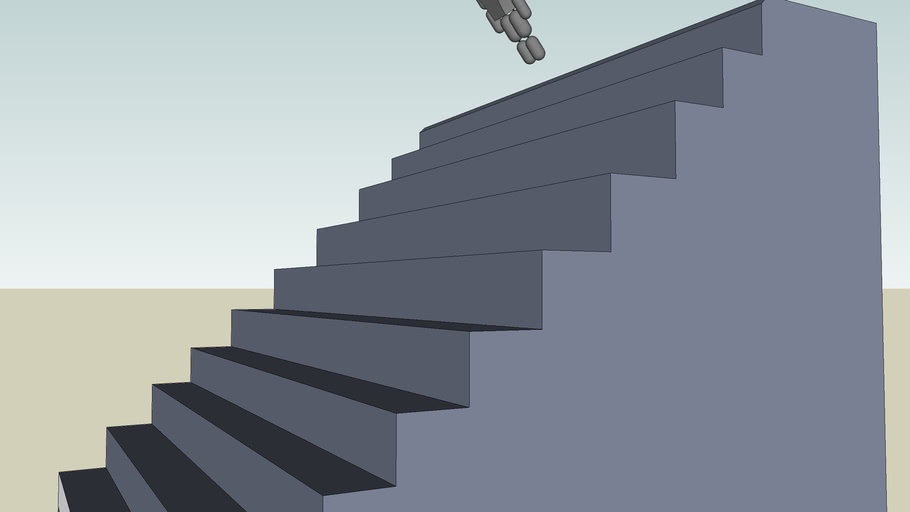 physics ragdoll falling down stairs | 3D Warehouse