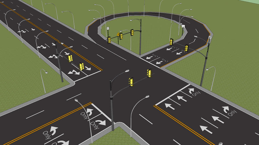 T-Junction with Loop | 3D Warehouse