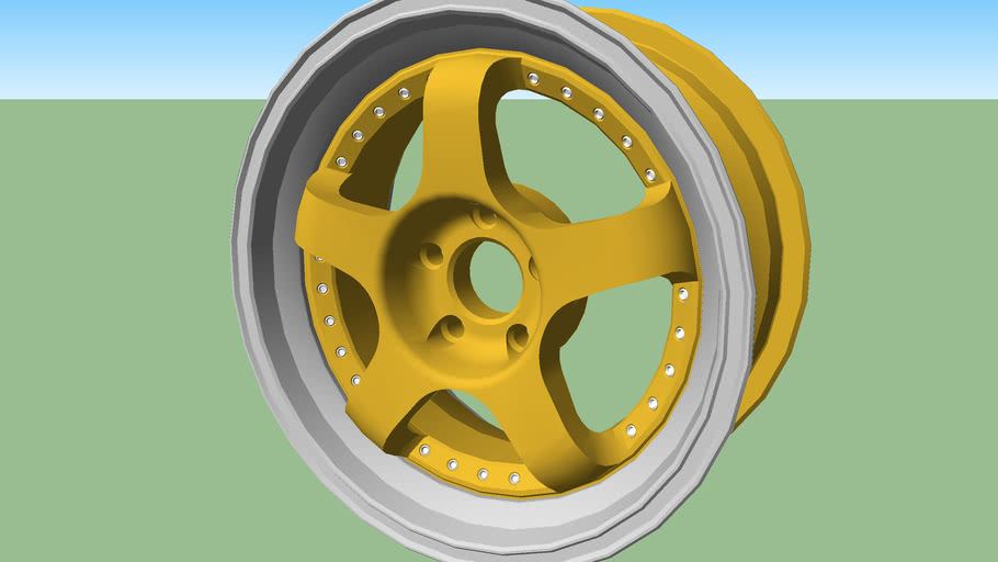 ROTA D2 17x7.5 5PCD100 | 3D Warehouse