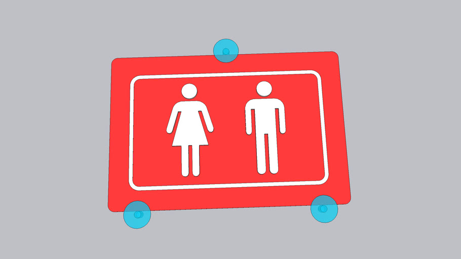Washroom Sign | 3D Warehouse