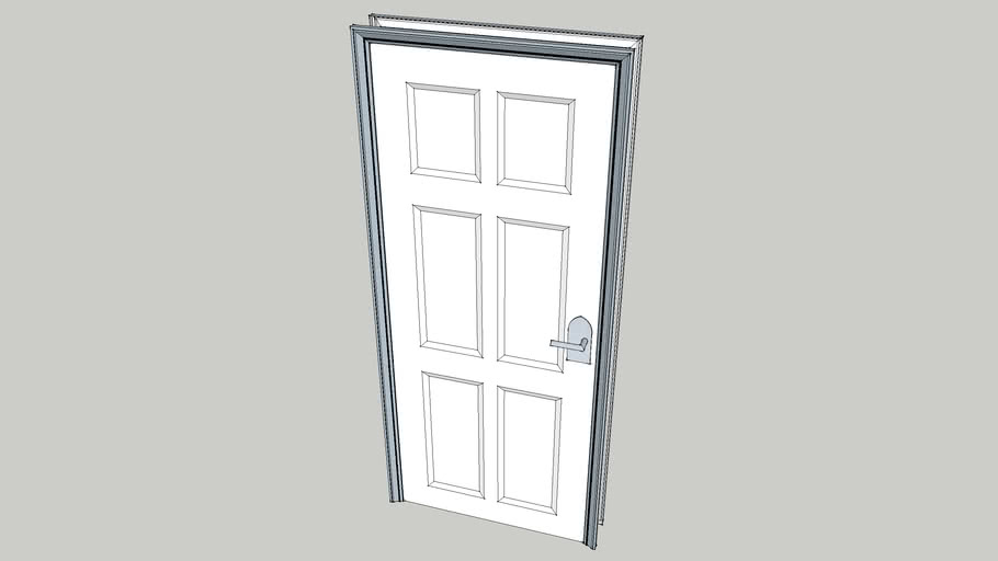 Door with frame | 3D Warehouse