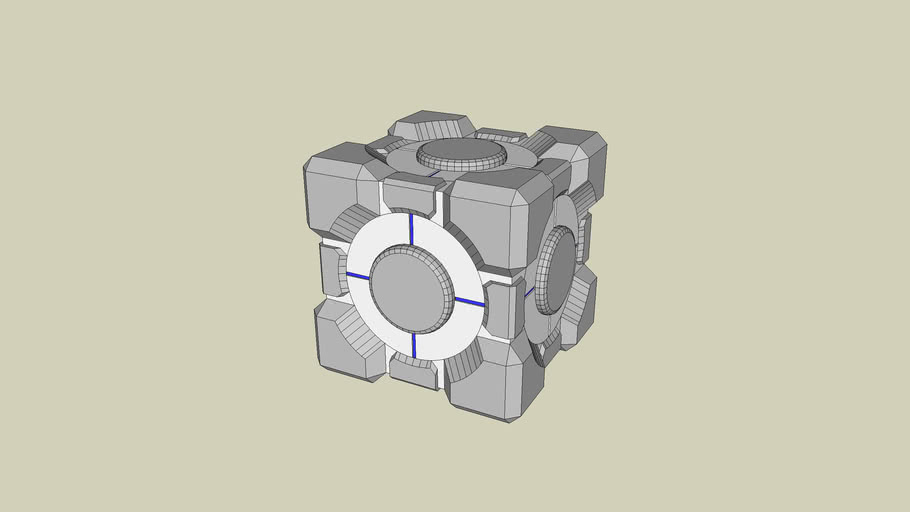 Aperture Science Weighted Storage Cube | 3D Warehouse