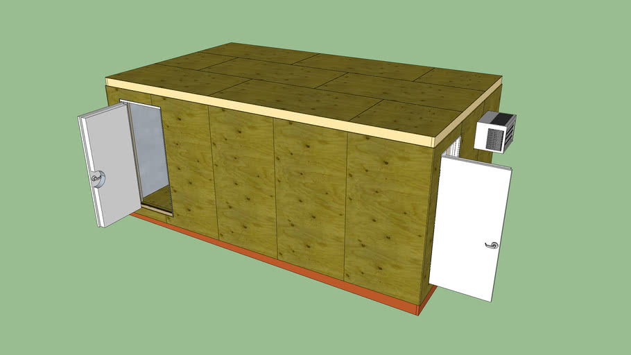 Walk-In Cooler with CoolBot System - New Hannah Farm | 3D Warehouse