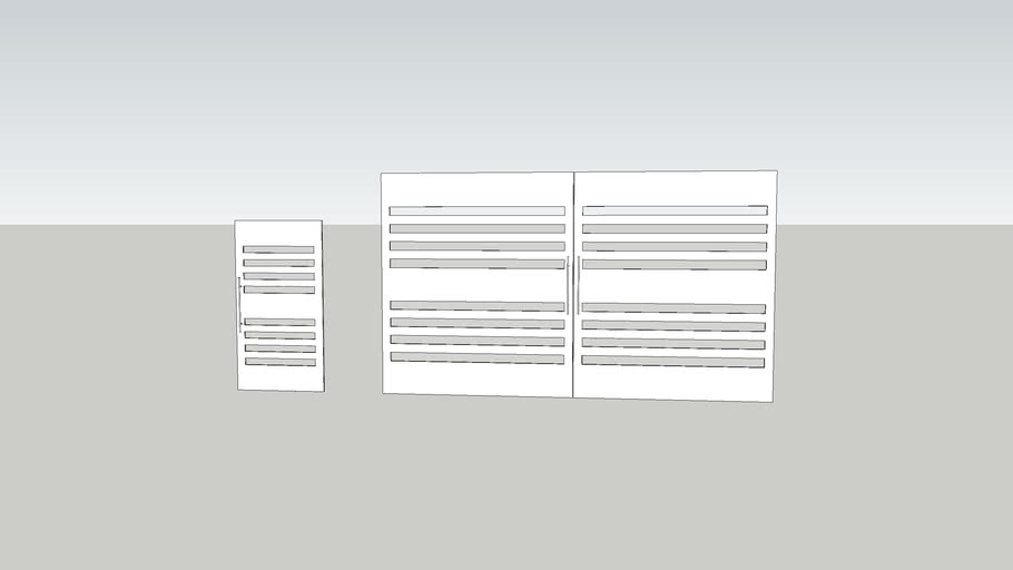 MODERN GATE AND DOOR | 3D Warehouse