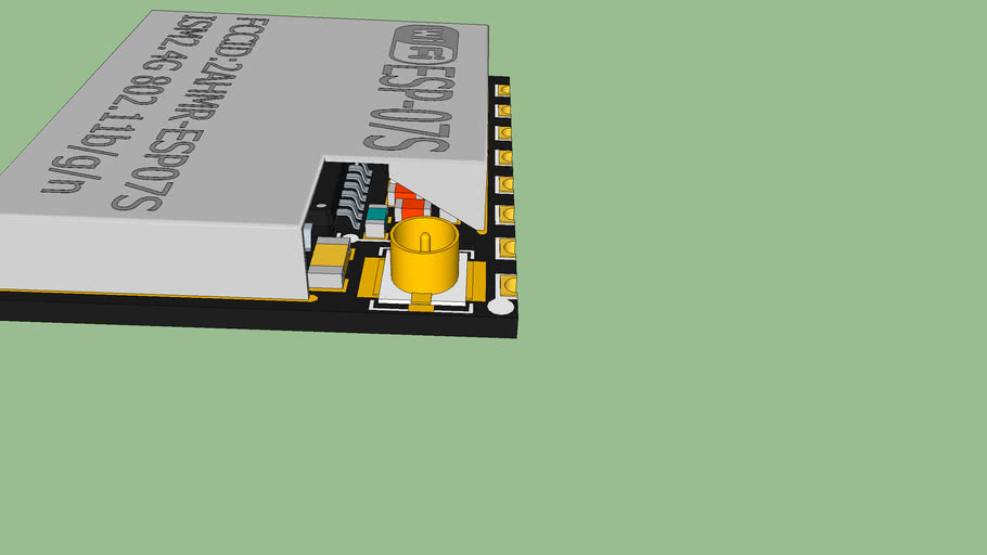ESP8266 ESP-07S WIFI Module | 3D Warehouse