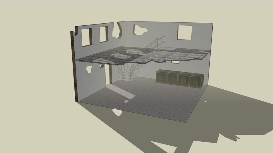 damaged building/home | 3D Warehouse