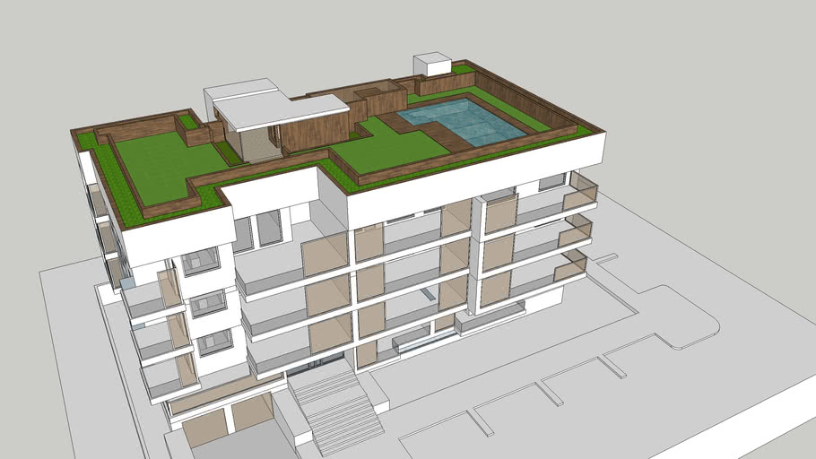 small apartment building | 3D Warehouse