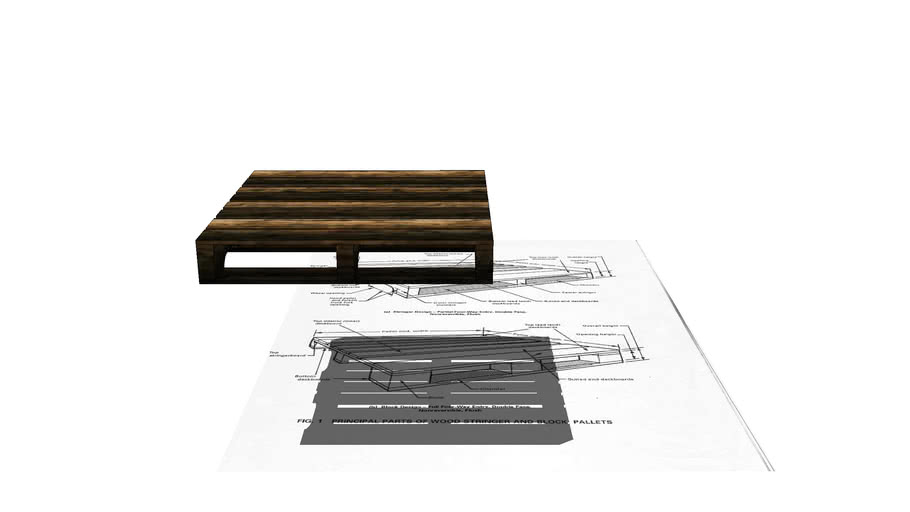 Wooden Pallet | 3D Warehouse