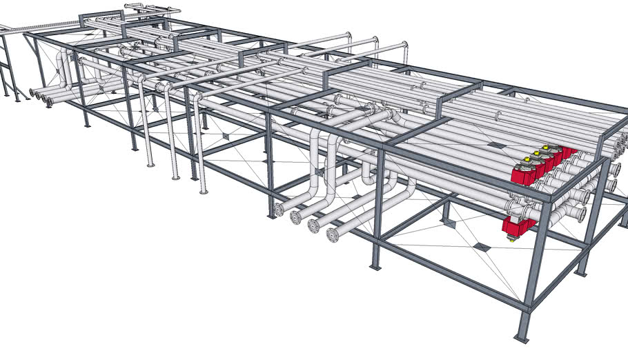 Rack de tuyauteries | 3D Warehouse