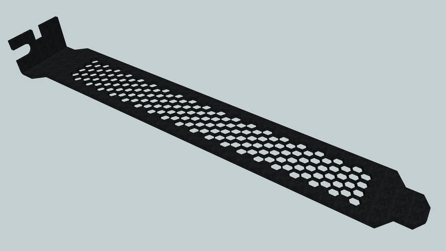 PC Expansion Slot Blanking Plate (Vented) | 3D Warehouse
