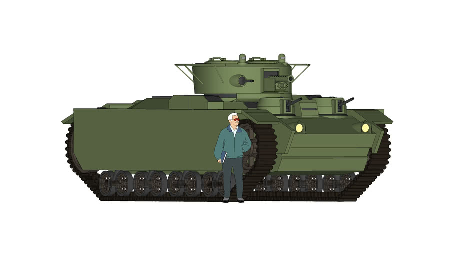 PT-57 'Kikker' Medium Tank | 3D Warehouse