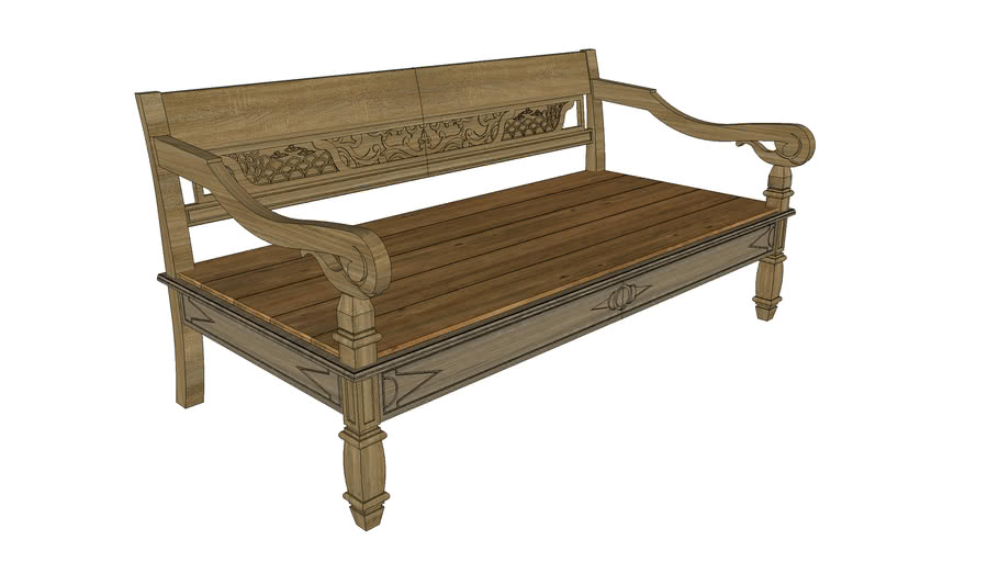 Kursi Risban jawa_Bale Bale Jawa_Chair | 3D Warehouse