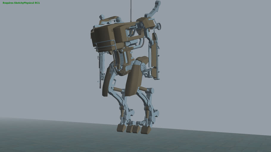 Sketchyphysics running mech (work in progress) | 3D Warehouse