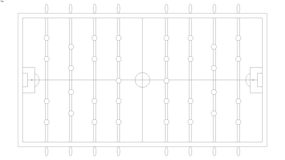 2D Fooseball Table | 3D Warehouse